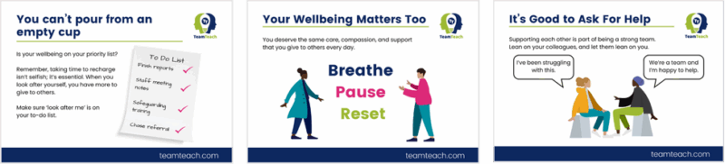 Staff and student support posters - Team Teach