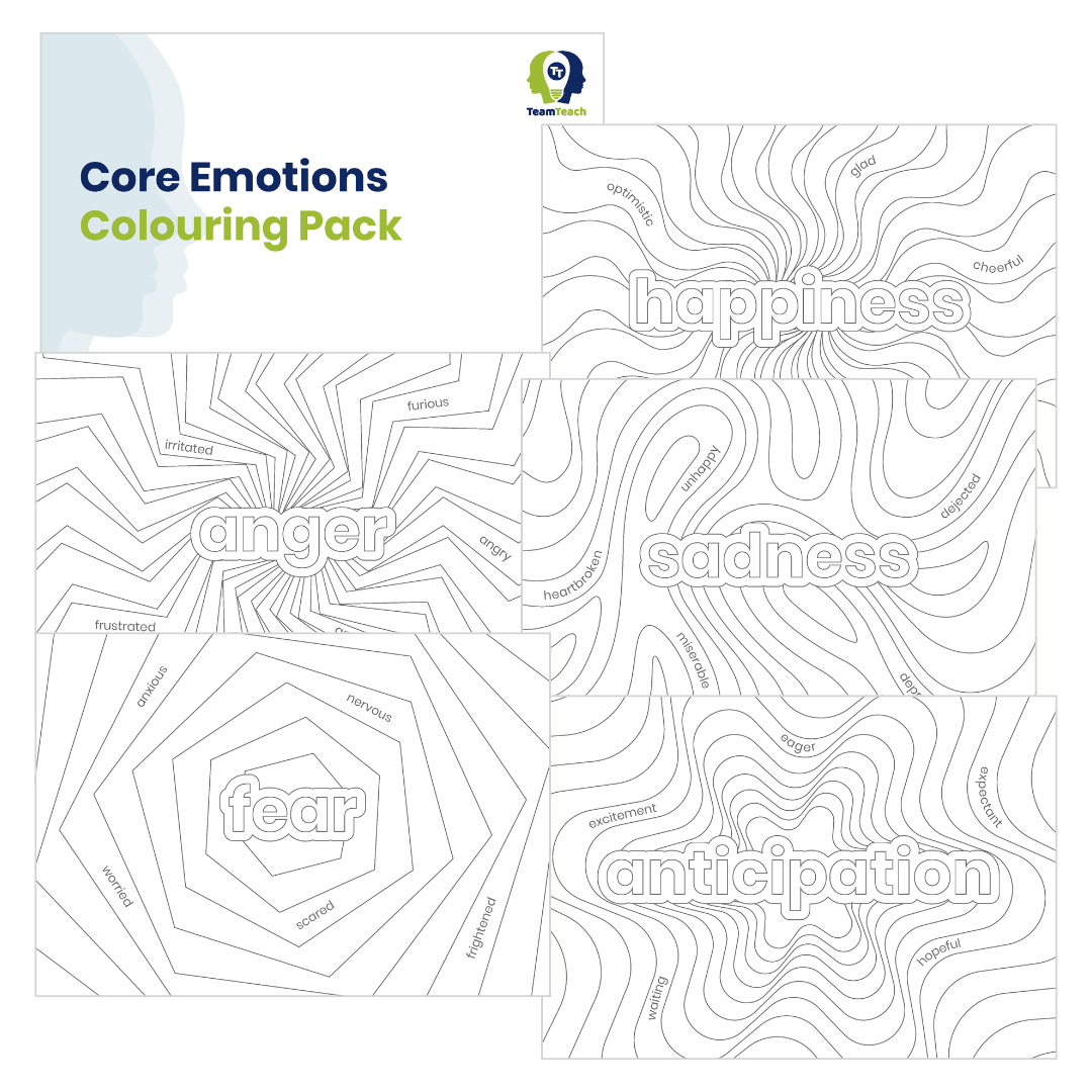 Core Emotions Colouring Pack - Team Teach